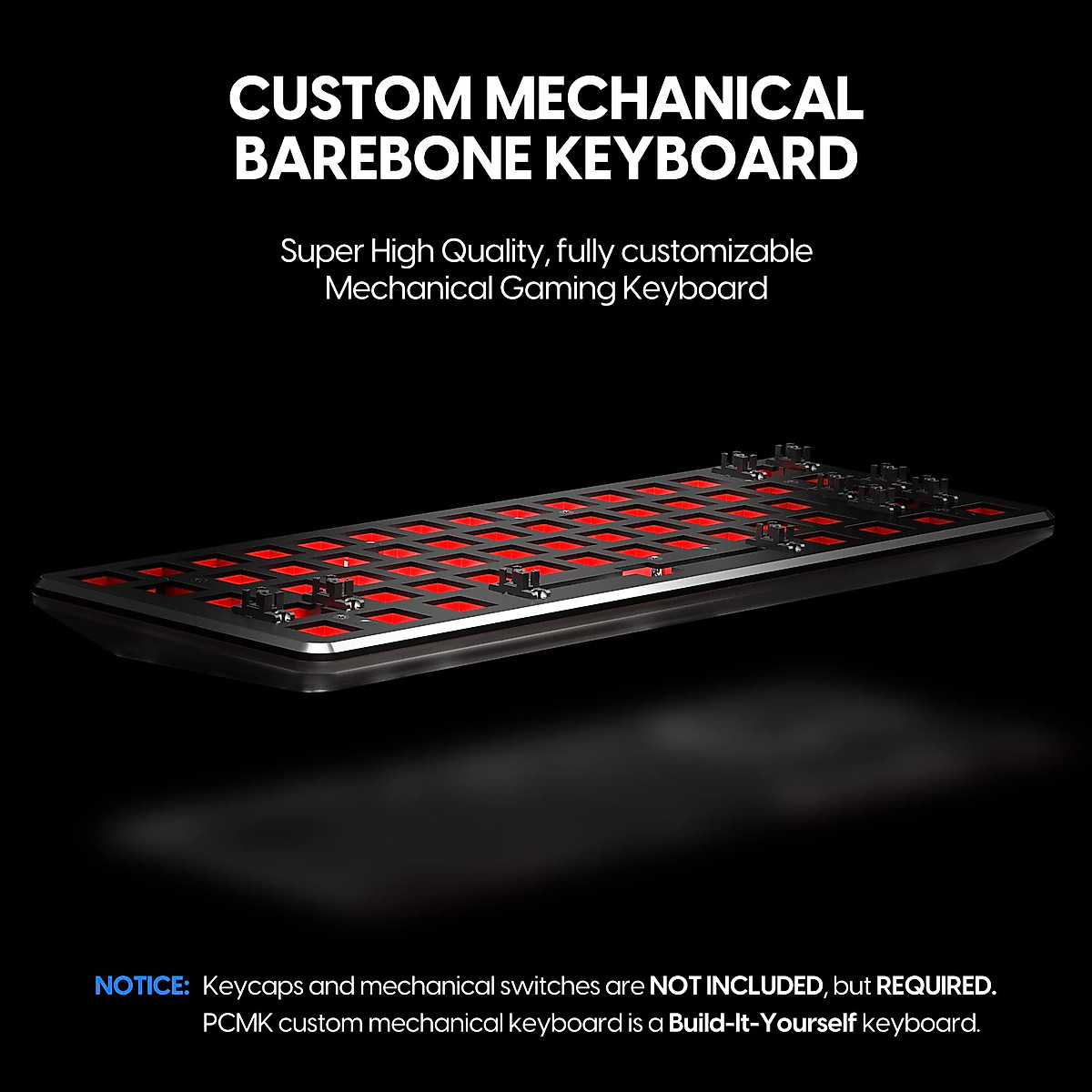 Pulsar Gaming Gears - PCMK Gaming Mechanical Keyboard ANSI Hot Swappable 60% (Barebone, Black)