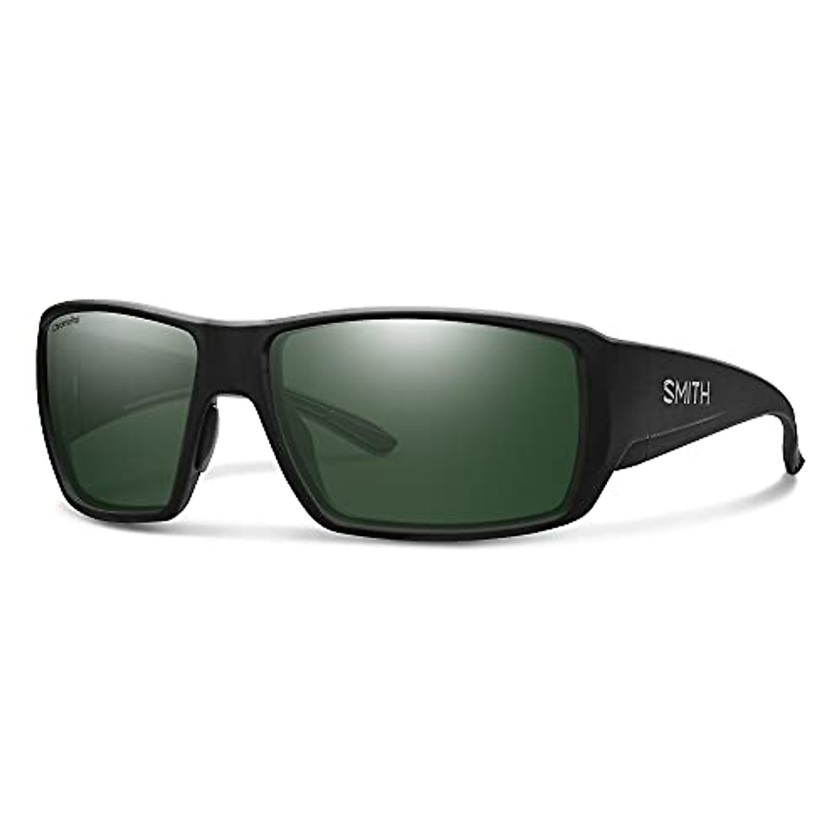 Smith Guides Choice Performance Sport Sunglasses, Matte Black/Chromapop Polarized Gray Green, One Size