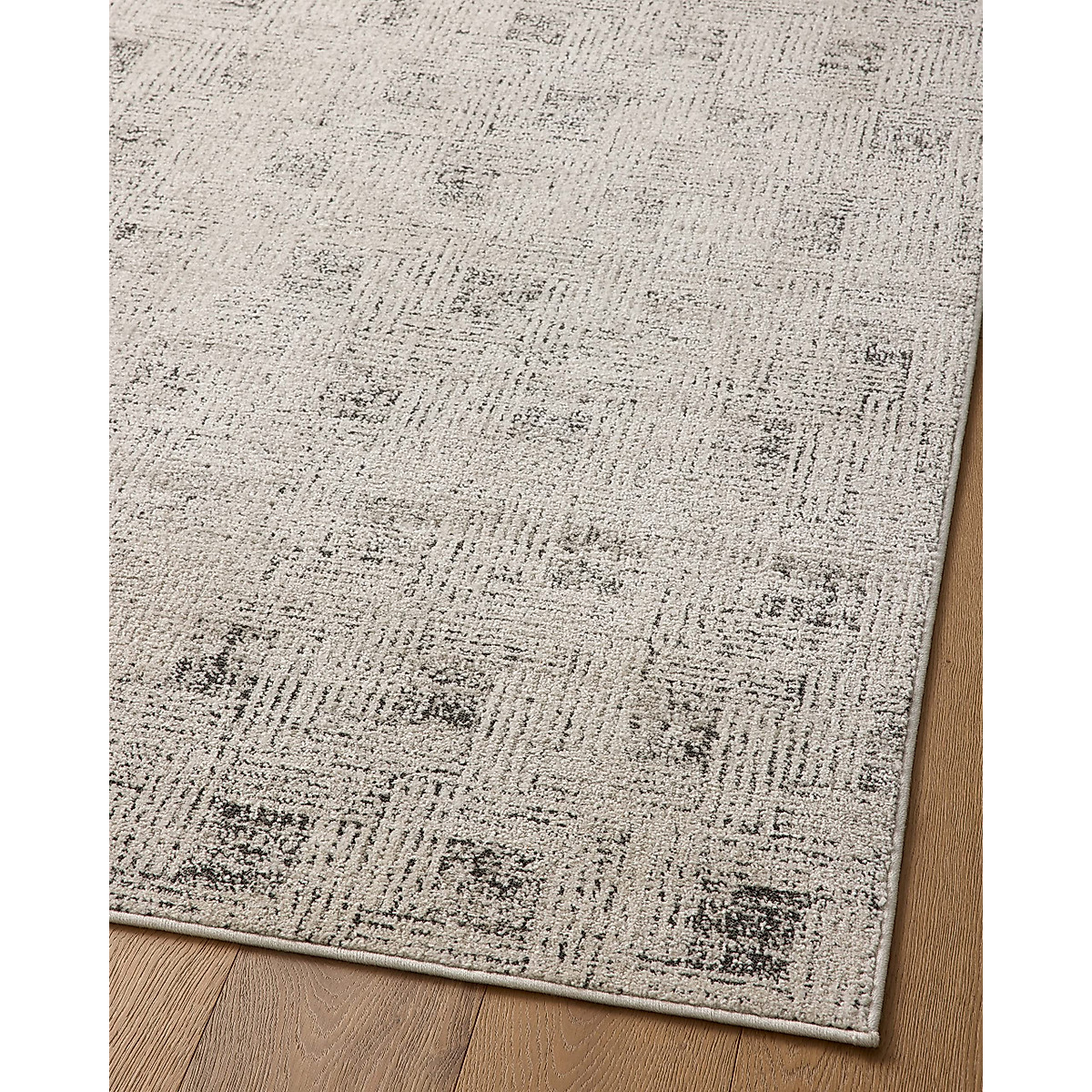 Loloi II Kamala Collection KAM-01 Grey/Graphite 2'-7" x 12'-0" Runner Rug