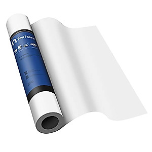 HTV Vinyl Roll, White Iron On Vinyl 12in x 9ft HTV Heat Transfer Vinyl for All Cutter Machine