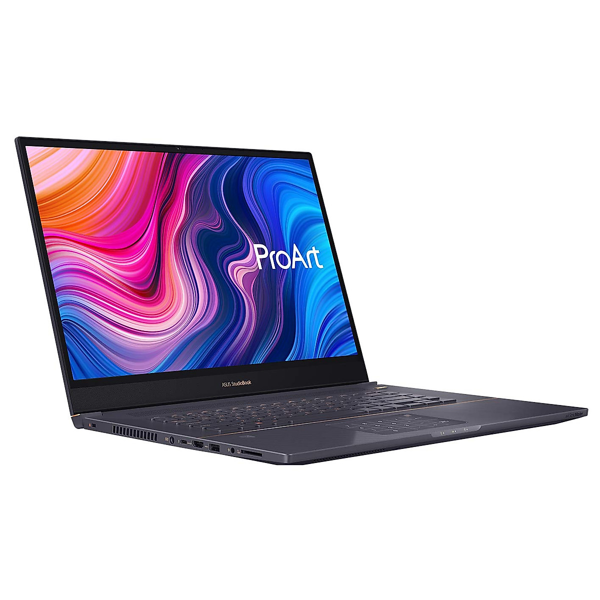 ASUS ProArt StudioBook 17 Mobile Workstation Laptop, 17” 16:10 NanoEdge Bezel, Intel Core i7-9750H, 32GB DDR4, 512GB+512GB RAID-0 SSD, NVIDIA GeForce RTX 2060, Windows 10 Pro, H700GV-XS76, Star Gray