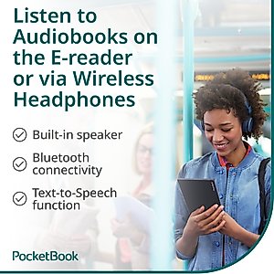 PocketBook InkPad Color 3 E-Book Reader | Enhanced 7.8'' Color E-Paper E-Ink Screen | Eye-Friendly E-Reader for Comics | SMARTlight | Audiobooks & Text-to-Speech | Bluetooth® & Built-in Speaker