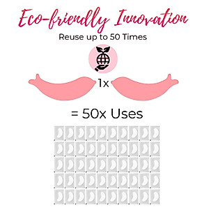 LLBA Reusable Eye Pads, Silicone Under Eye Patches Lash Lift Cover Eyelash Extension | Soft Pads for Sensitive Skin during Eyelash Perm Lamination & Lash Extensions Remover (Style 2, White)