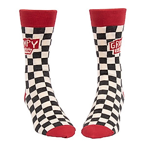 Blue Q Men's Funny Crew Socks - Gifts for Dad, Grandad, Pet Dad (fit shoe size 7-12)