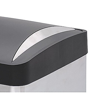 Step N' Sort The 16 Gal. 2-Compartment Stainless Steel Trash and Recycling Bin