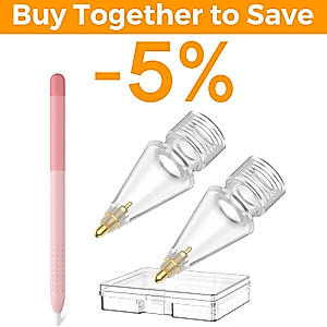 Apple Pencil 2nd Generation Case + 2 Pack Apple Pencil Tips