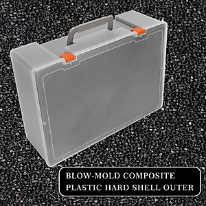 TPCY Miniature Storage Sturdy Carrying Figure Case -108 Slot Figurine Minature Carrying Case,Compatible with Warhammer 40k, Dungeons & Dragons and More (Transparent)