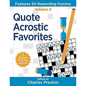 Quote Acrostic Favorites: Features 50 Rewarding Puzzles (Puzzle Books for Fun)
