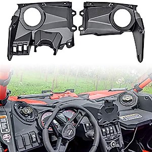 SAUTVS Front Dash Speaker Mount for Can Am X3, Front 6.5 inch Speaker Enclosure Panels for 2017-2022 Can-Am Maverick X3 / X3 Max Stereo System Accessories