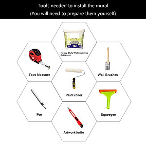 WFBHUA-Forest Starry Wallpaper Mural Night Galaxy Tree Sky Wallpaper for Living Room Bedroom Ceiling(Not Peel and Stick)