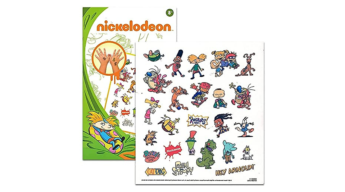 Nickelodeon Nicktoons Party Favors | 90s Stickers & Tattoos