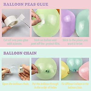 169 PCS Sweet Candy Balloon Garland Arch Kit 5/10/18 Inch Pastel Rainbow Latex Balloons Lollipop Ice Cream Foil Balloons for Candyland Party Girl Boy Birthday Party Baby Shower Decorations