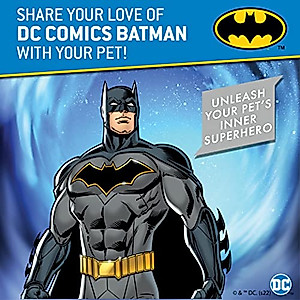 DC Comics for Pets Batman Dog Harness | Soft and Comfortable No Pull Harness for Dogs, Dog Batman Costume | Cute Small Dog Halloween Costume for Small Dogs, Batman Harness, Puppy Harness, Pet Harness