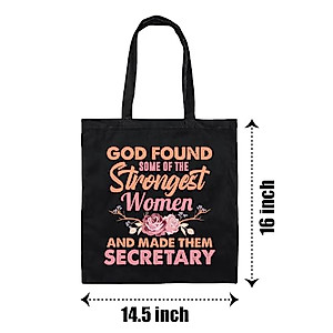 Unique Secretary Gifts for Strong Women Perfect for Gods Chosen Navy Black Multicolor Canvas Tote Bag