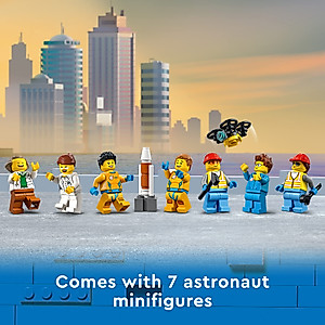 LEGO City Rocket Launch Center Building Toy Set 60351, NASA-Inspired Space Toy with Rocket, Launch Tower, Observatory, and Mission Control, Pretend Play Space Toy for Kids Boys Girls Age 7+ Years Old