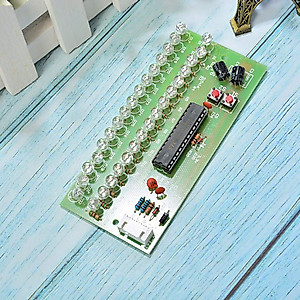 Comimark 1Pcs MCU Adjustable Display Pattern LED VU Meter Level Indicator 16 LED Dual Channel