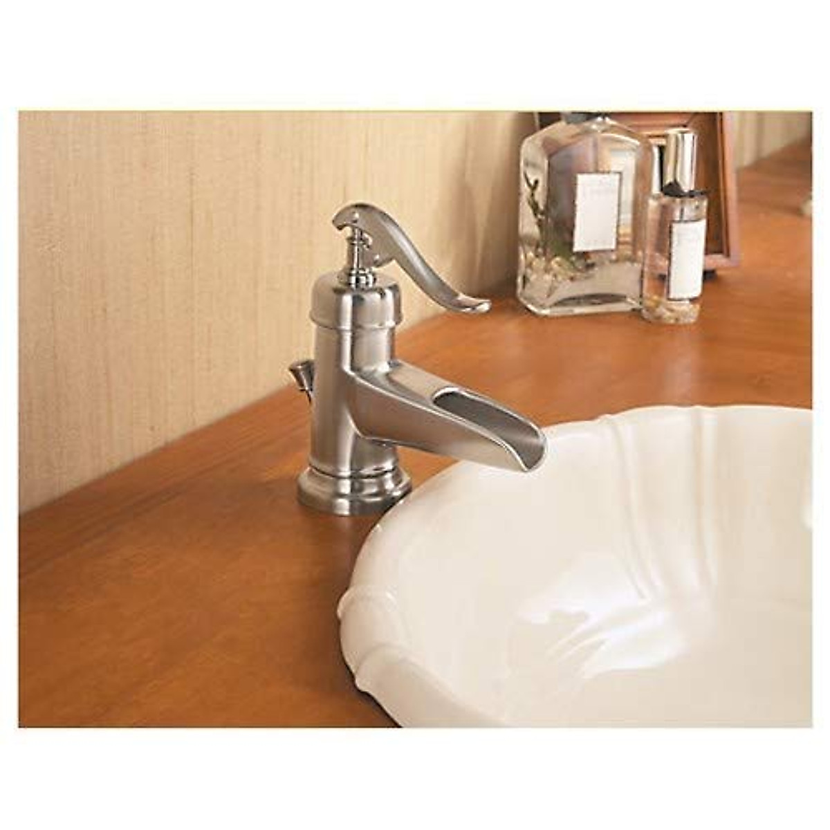 Pfister LF-M42-YPKK LFM42YPKK Ashfield Single Control 4" Centerset Bathroom Faucet in Brushed Nickel