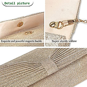 Mansherry Evening Bag Ladies Party Handbag Wedding Bag Purse Clutch Purses for Women Apricot