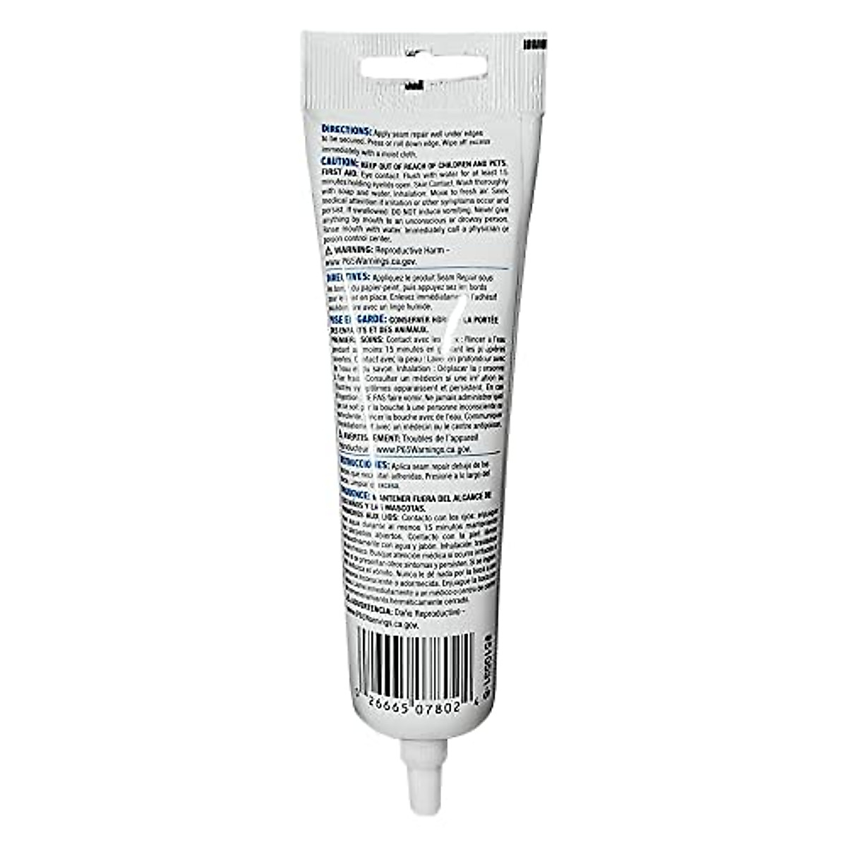 Roman Products 207802LW 6454 Seam Repair Adhesive, Sealer for Wallpaper Tears, and Loose and Overlapping Edges, 3-oz Tube, 3 Oz, White, 3 Ounce