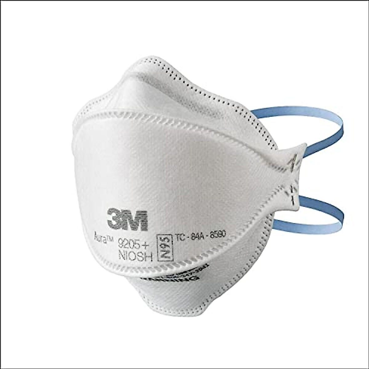 3M Aura Particulate Respirator 9205+ N95, Lightweight, 3 Panel Designed Helps Provide Comfortable and Convenient Respiratory Protection, 3-Pack
