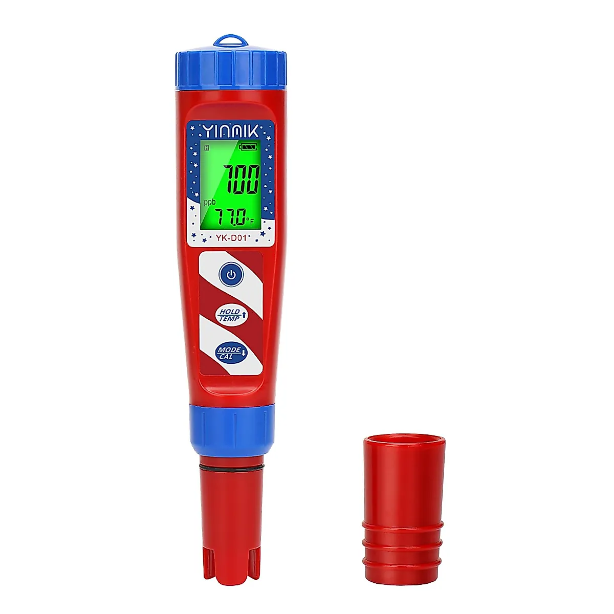 Hydrogen Water Tester, YINMIK 2024 Hydrogen Tester, Digital Hydrogen Water ppb/ppm Meter, Dissolved Hydrogen Test Pen, Accurate ORP Tester, 4 in 1 pH H2 ORP Temp Test kit for Hydrogen Water Bottle