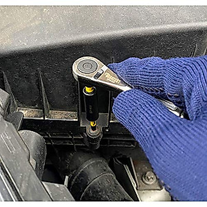 1 x SabreCut MRSC01 Mini Micro Ratchet 1/4" Hex Stainless Steel Professional 72 Tooth Gear Hand Ratchet Wrench