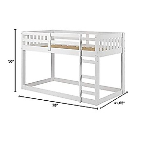 Woodcrest Jacob Bunk, Twin/Twin, White