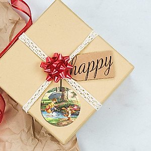 Thomas Kinkade Studios (Winnie the Pooh I) StarFire Prints Hanging Glass SPCIR467