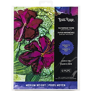 Momenta Brea Reese Waterproof Paper 8.5"X11" 12/Pkg-White-Medium Weight