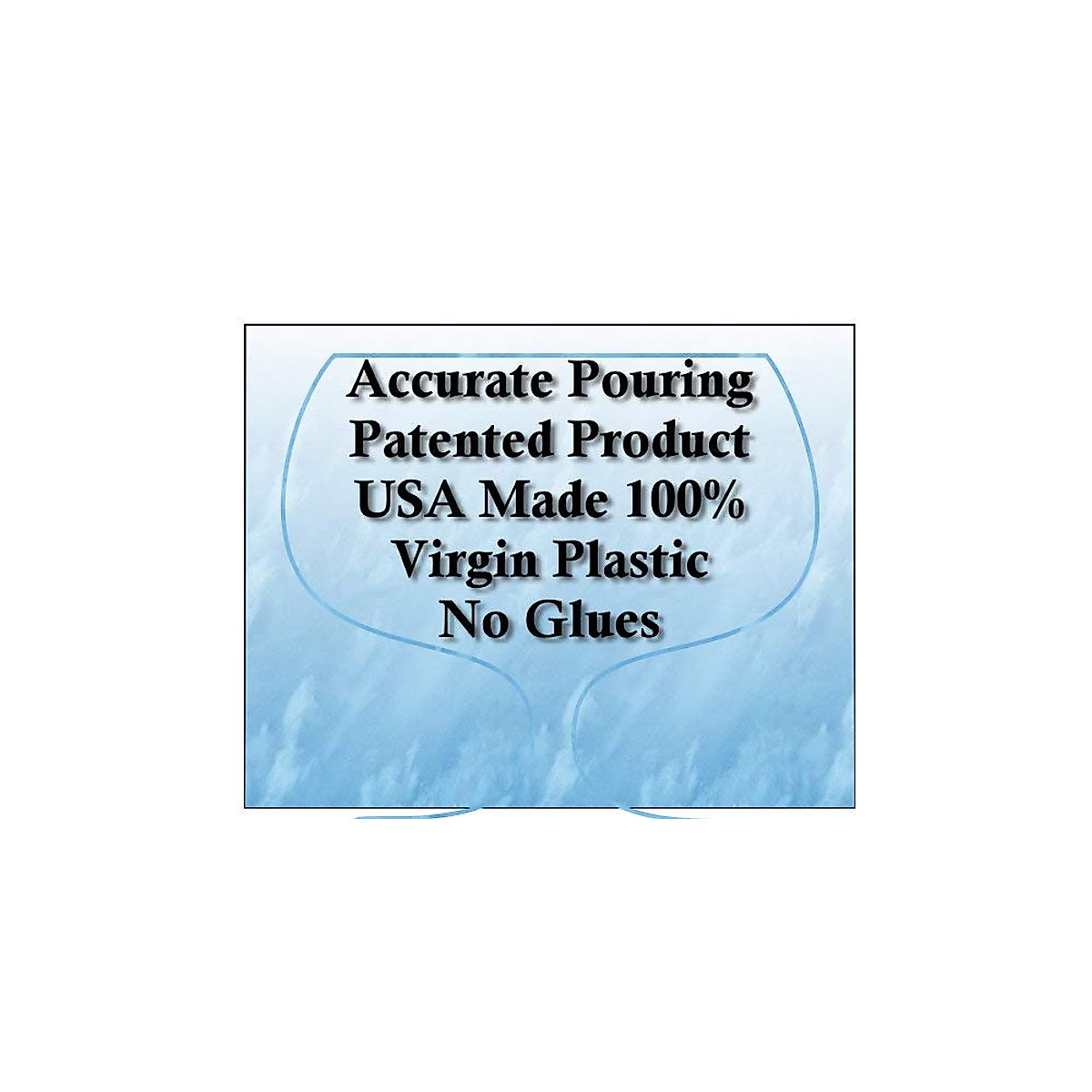 Precision Pour 1.0 oz Measured Pourers Blue #1 Selling Brand- 10 Per Pack, Made Entirely in The USA