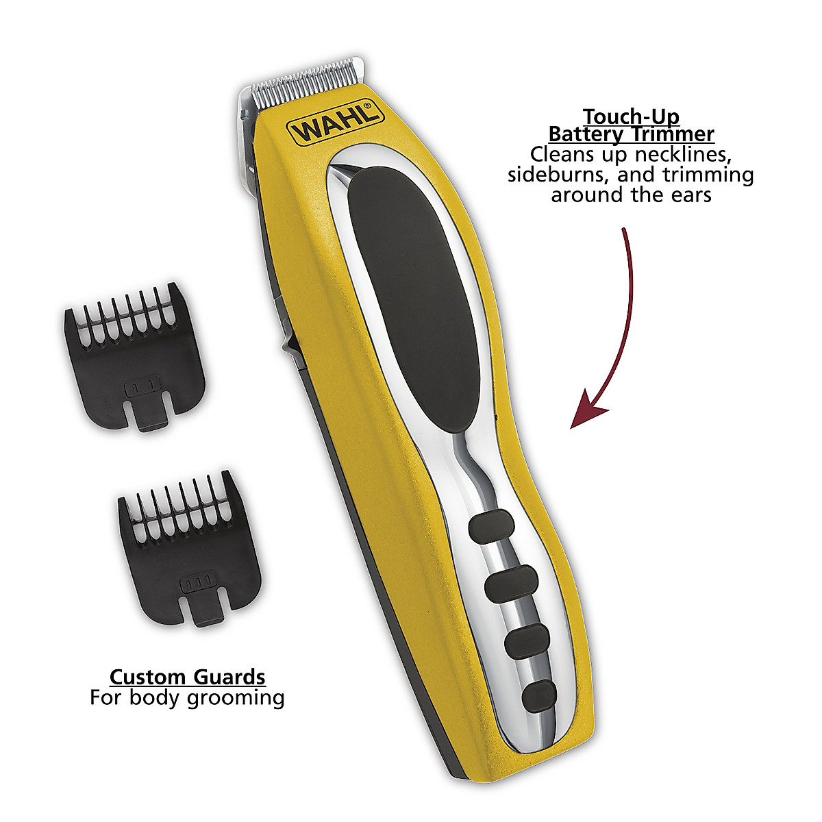 Wahl Groom Pro Total Body Grooming Kit, High-Carbon Steel Blades, Hair Clippers for Full-Body Hair Trimmer Use #79520-3101P