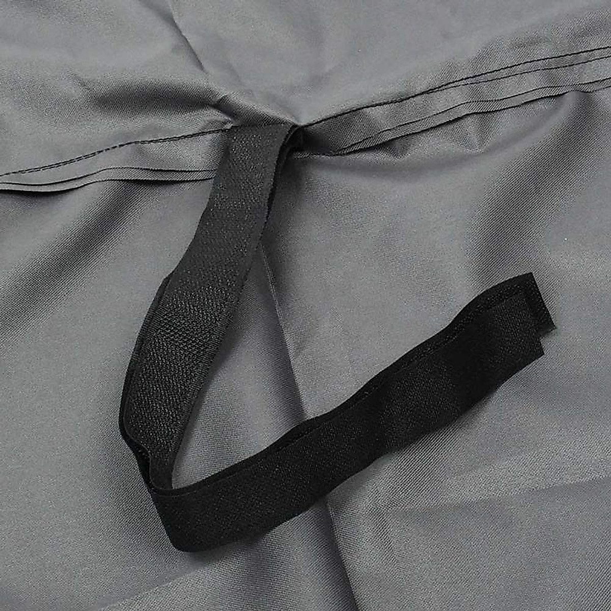 Lseqow Swing Seat Canopy, Waterproof Swing Canopy Replacement Canopy Swing Seat Chair Garden Chair Tent Porch Top Cover Swing Roof for Patio,Garden,Poolside,Balcony,Dark Grey