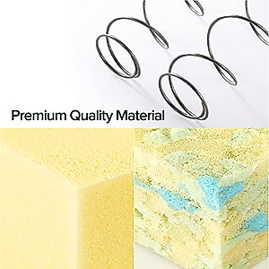 Zinus 8 Inch Foam and Spring RV Mattress / Short Queen Size for RVs, Campers & Trailers / Mattress-in-a-Box, White