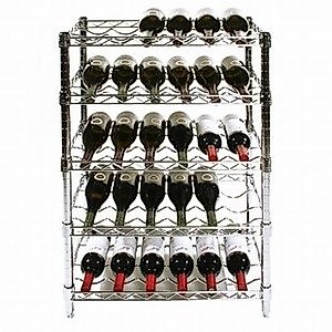 Shelving Inc. Wine Rack with 5 Shelves - 14" d x 24" w x 34" h