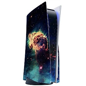 ITS A Skin Skins Compatible with Sony Playstation 5 Console Disc Edition - Protective Decal Overlay Stickers wrap Cover - Nebula 2 Space Galaxy