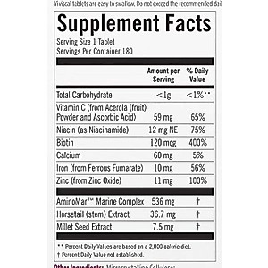 Viviscal Women's Hair Growth Supplements with Proprietary Collagen Complex, 1 Selling for Clinically Proven Results of Thicker, Fuller Hair; Nourish Thinning Hair (180 Tablets - 3 Month Supply)