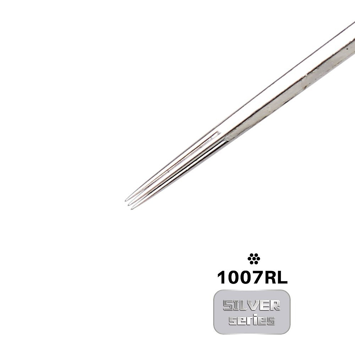 Dragonhawk Silver Series Tattoo Needles Assorted Liners and Shaders 50 Pcs Disposable & Sterilized Mixed Size Tattooing Needle Box YBZ