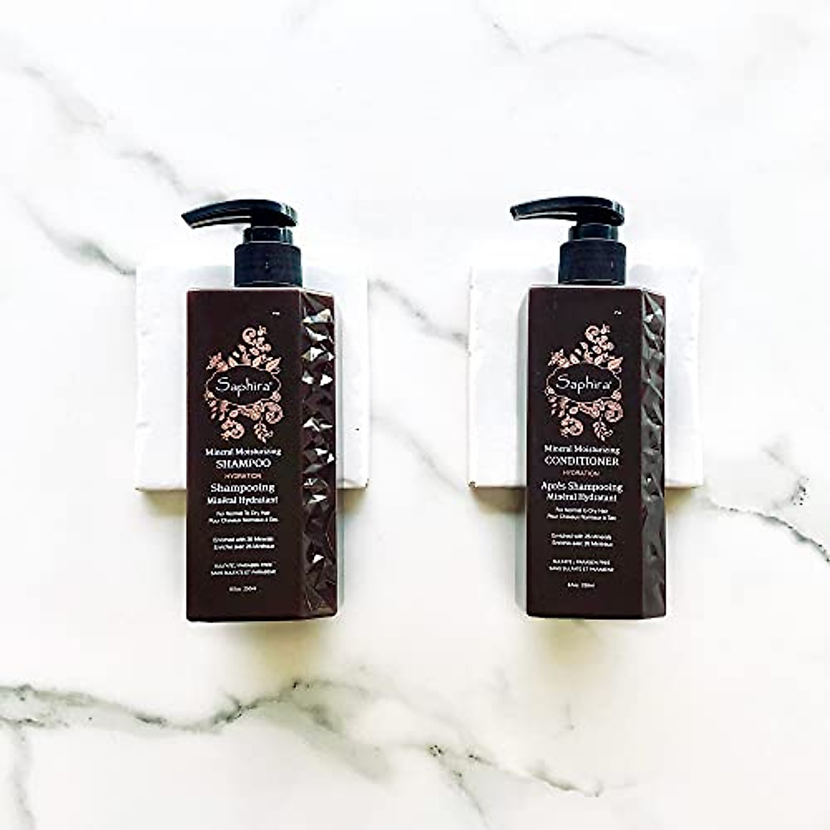 Saphira Mineral Moisturizing Conditioner, Hydrating Deep Conditioner for Dry, Damaged, Bleached & Color-Treated Hair, Sulfate-Free, Paraben-Free, Nourishes Lifeless Hair, 34 Ounce, Original Packaging