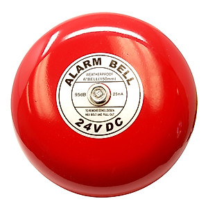 Alarm Bell, Security Bell, Boat Alarm Bell, 24 Volt DC, 6",