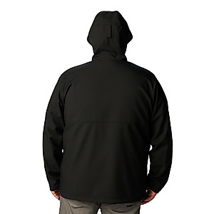 Columbia Men's Ascender Hooded Softshell Jacket, Black, Medium