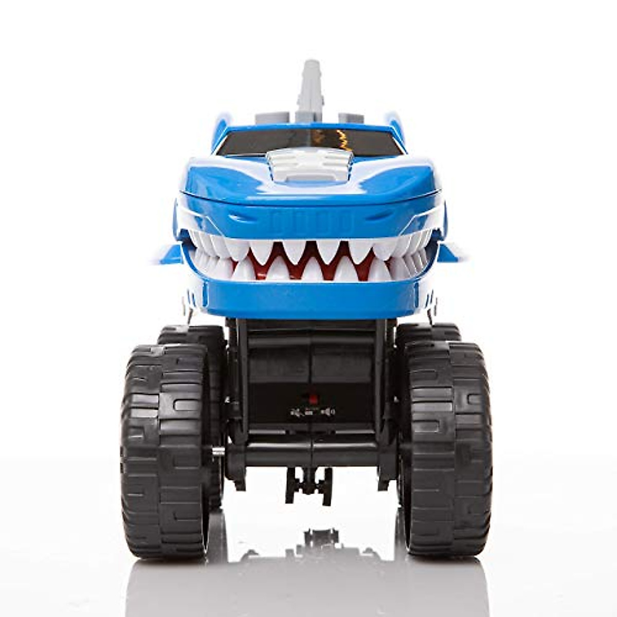 Rugged Racers Monster Trucks for Boys and Girls – Off Road Big Wheels Vehicle – Shark – Battery Operated Mouth Opening Design – Revving Engine with Sounds and Lights