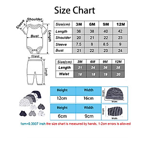 MAMIMAKA Newborn Layette Gift Set Bodysuits Pants for Baby Girl and Boy 24 Piece 100% Cotton Essentials and Accessories