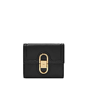 Fossil Women's Avondale Leather Trifold Wallet, Black (Model: SL8292001)