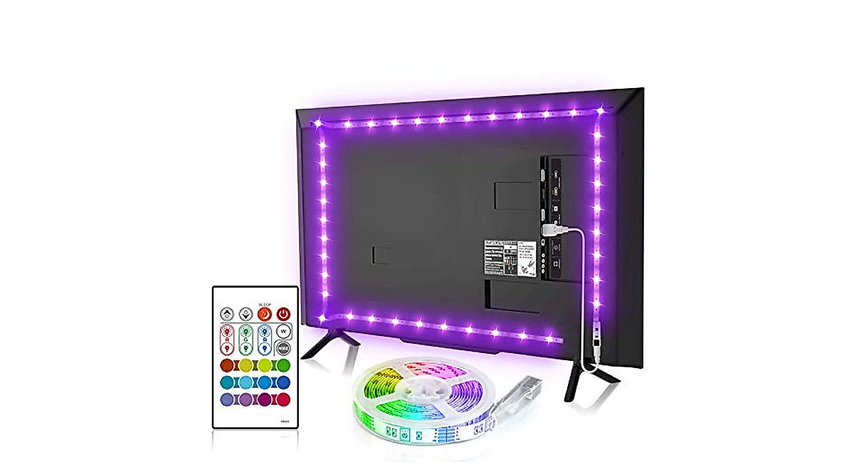 BASON 8.2ft RGB USB TV Backlight Strip - 4096 DIY Colors