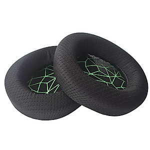 Arctis Pro Replacement Earpads Soft Ear Cushions Cover Compatible with SteelSeries Arctis9 Arctis7 Arctis5 Arctis3 Arctis1 and Arctis pro Wireless Gaming Headphones (Arctis-Black&Green)