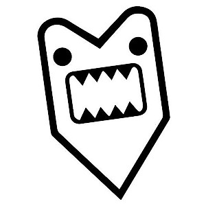 JDM Domo Kum Badge - Sticker Graphic - Auto, Wall, Laptop, Cell, Truck Sticker for Windows, Cars, Trucks