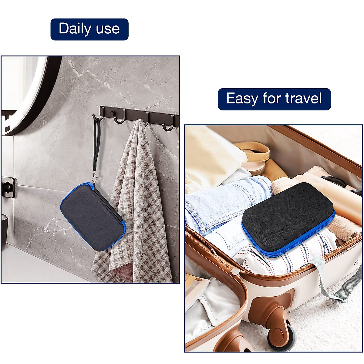 ProCase Hard Travel Case for Philips Bundle with Hard Travel Case for Man Gillette Styler Beard Trimmer