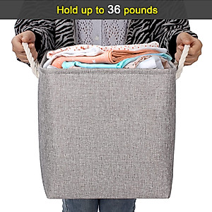 Syeeiex Storage Bins,[3-Pack] 13x13x13 Storage Cube Bins,Collapsible Storage Cubes, Storage Baskets, Storing Cloths, Books on Bedroom or Living Room