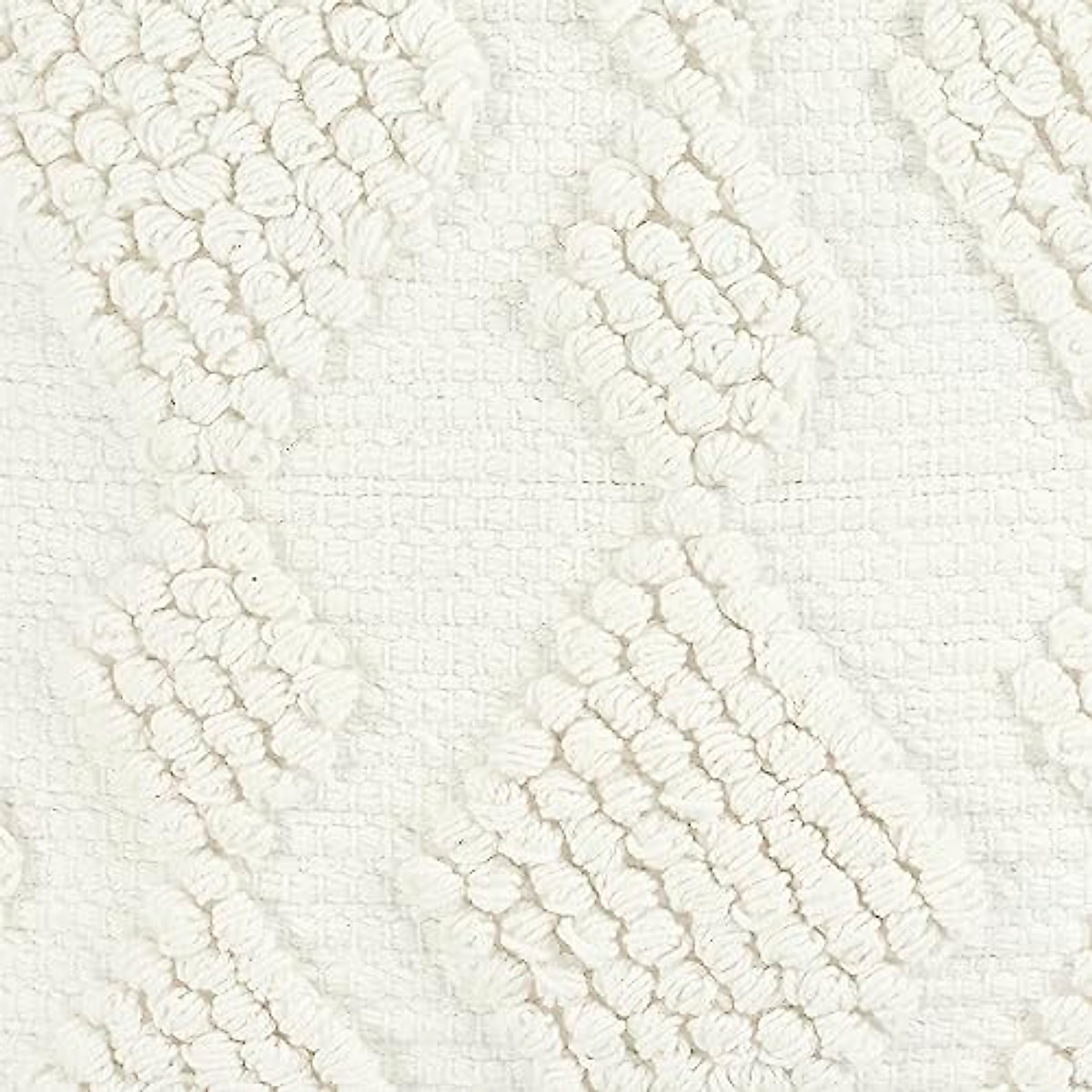 Lush Decor Lush Décor Julie Tassel Decorative Pillow Snow White Single 18X18