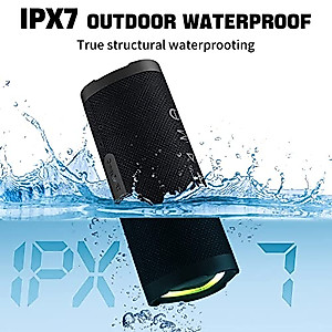 Vanzon V40 Bluetooth Speakers, Portable Wireless Speaker V5.0 with 24W Loud Stereo Sound, 24H Playtime, TWS & IPX7 Waterproof, Suitable for Travel, Home and Outdoors